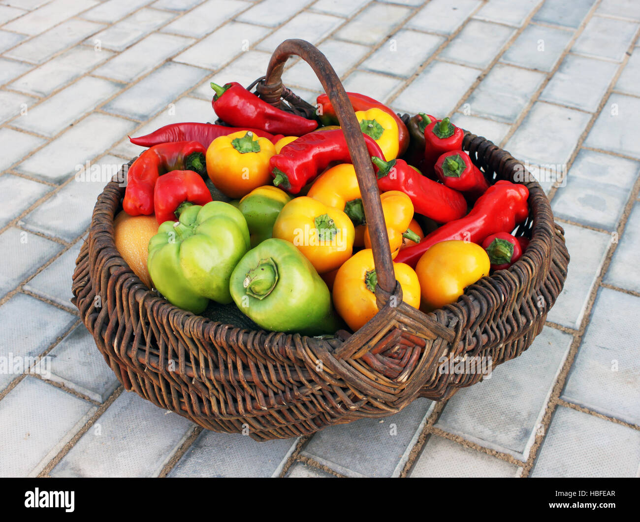 Crop in a basket Stock Photo - Alamy