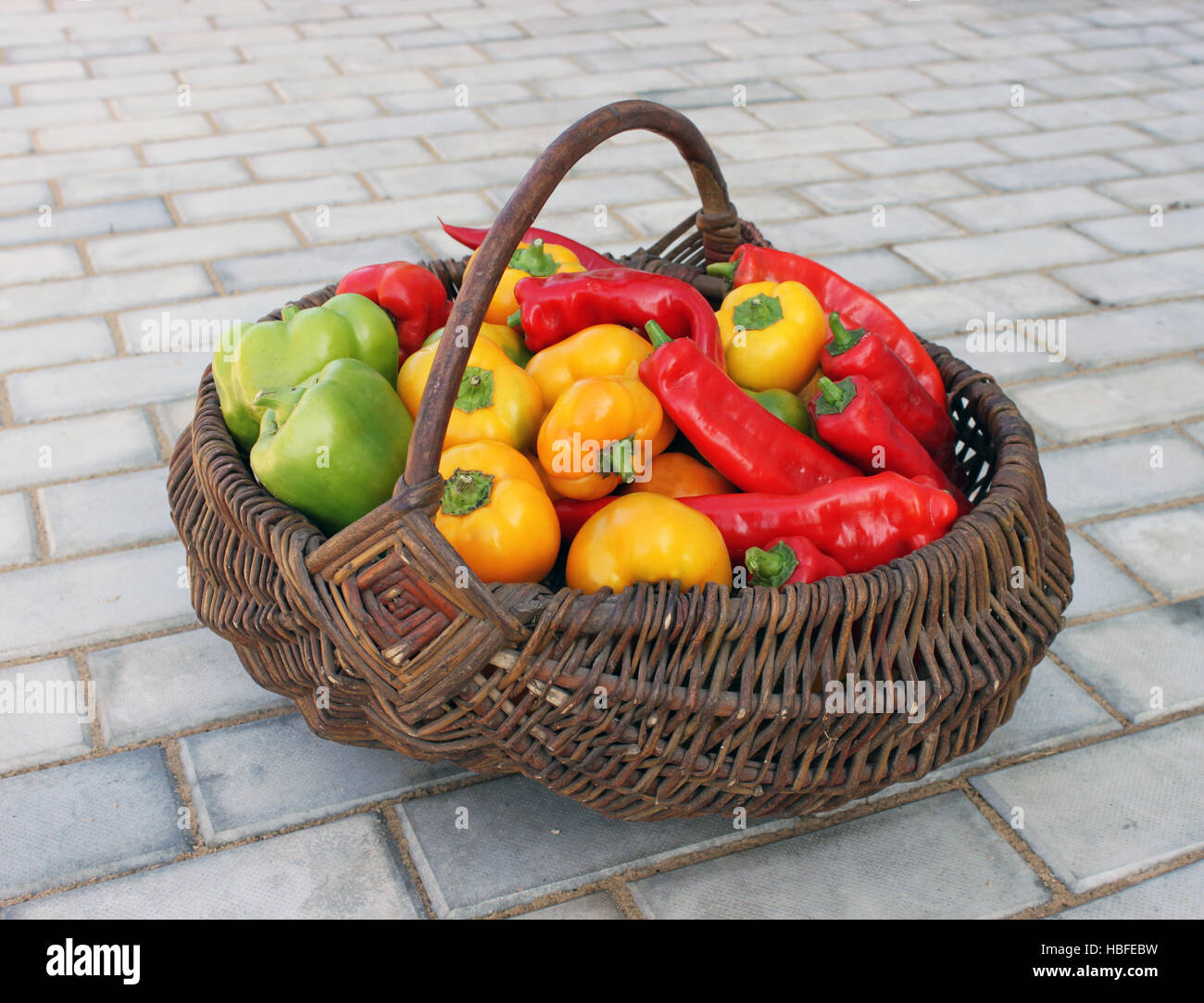 Crop in a basket Stock Photo - Alamy