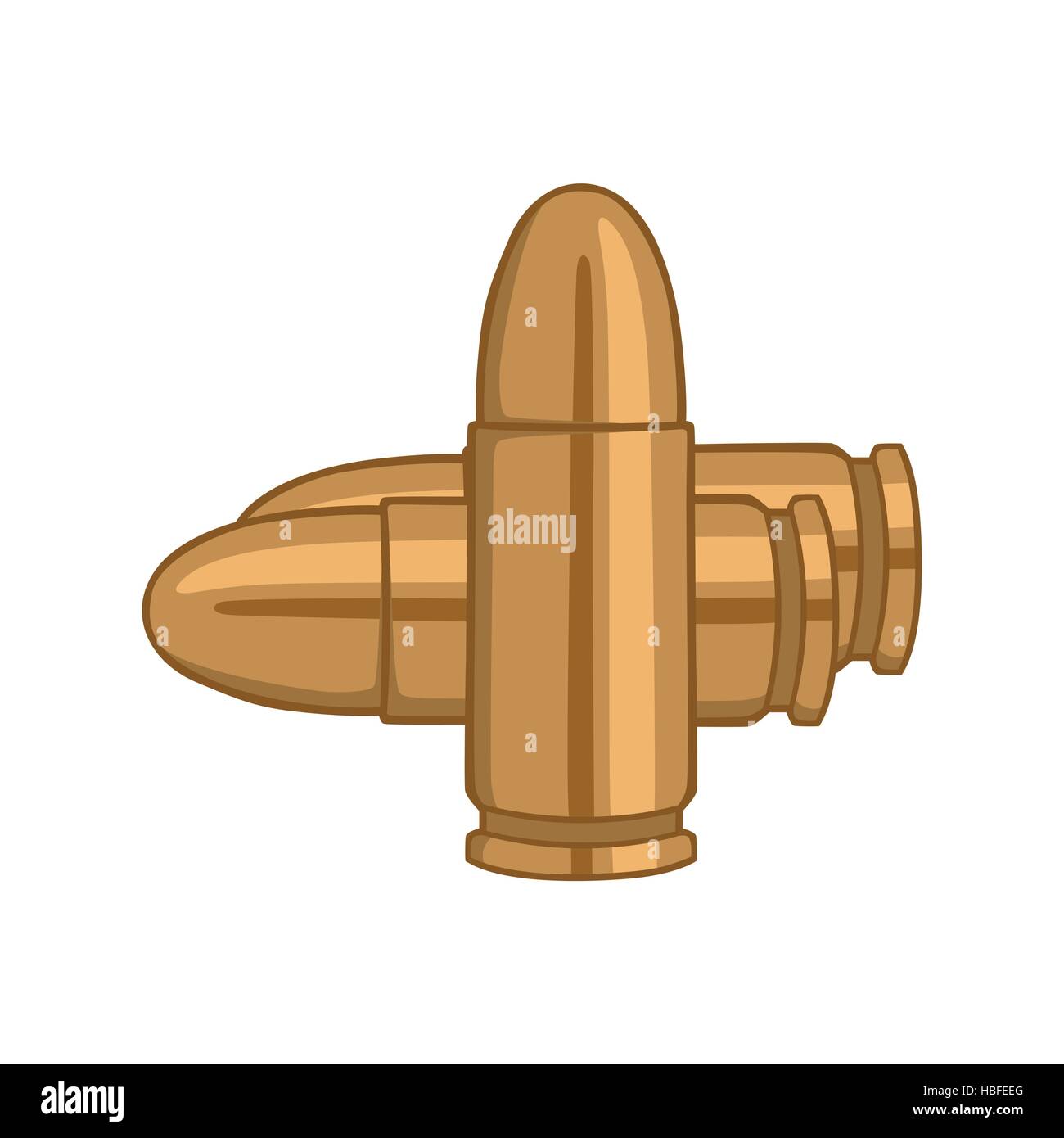 Cartoon Gun Shooting Bullet