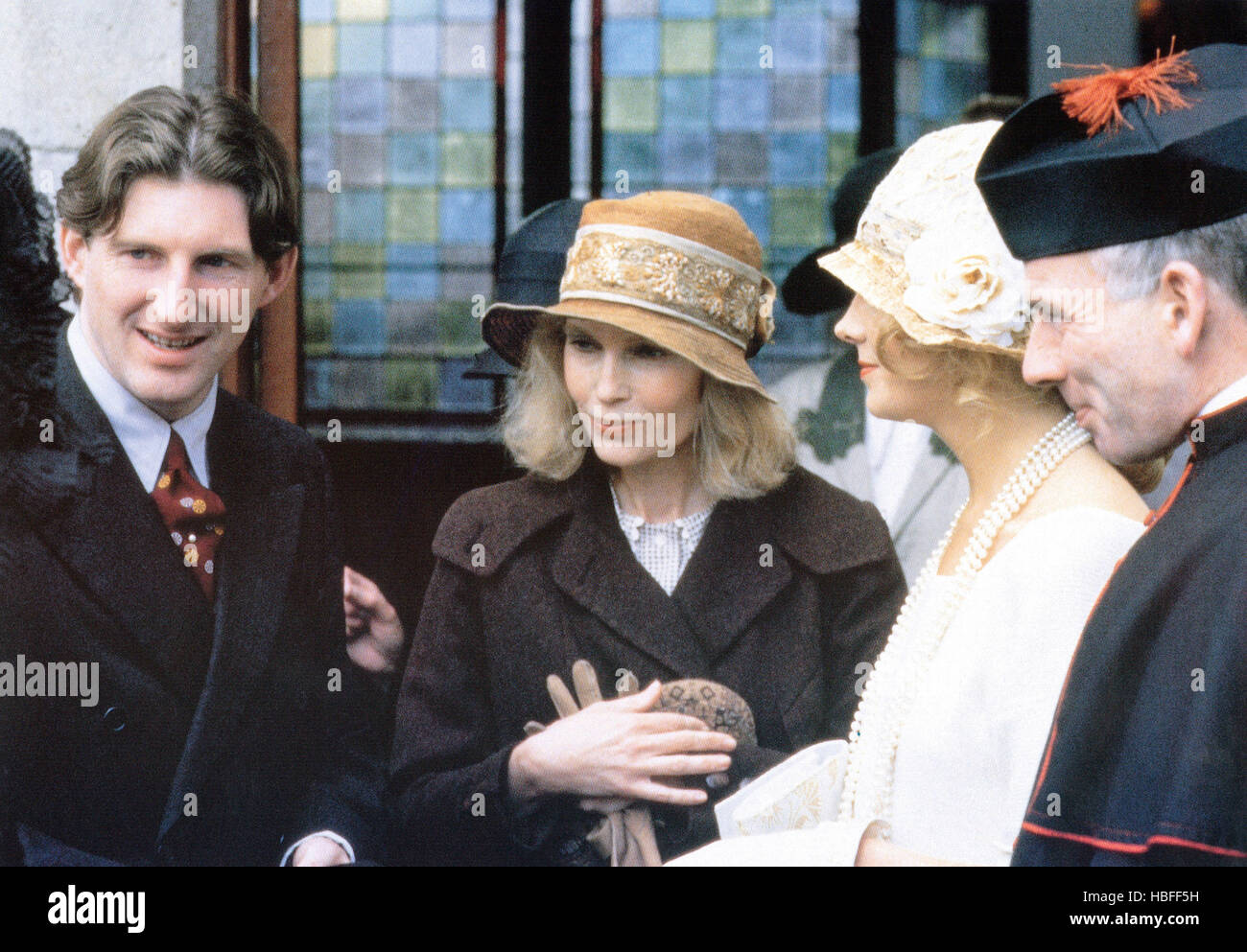 WIDOWS' PEAK, from left: Adrian Dunbar, Mia Farrow, Natasha Richardson ...