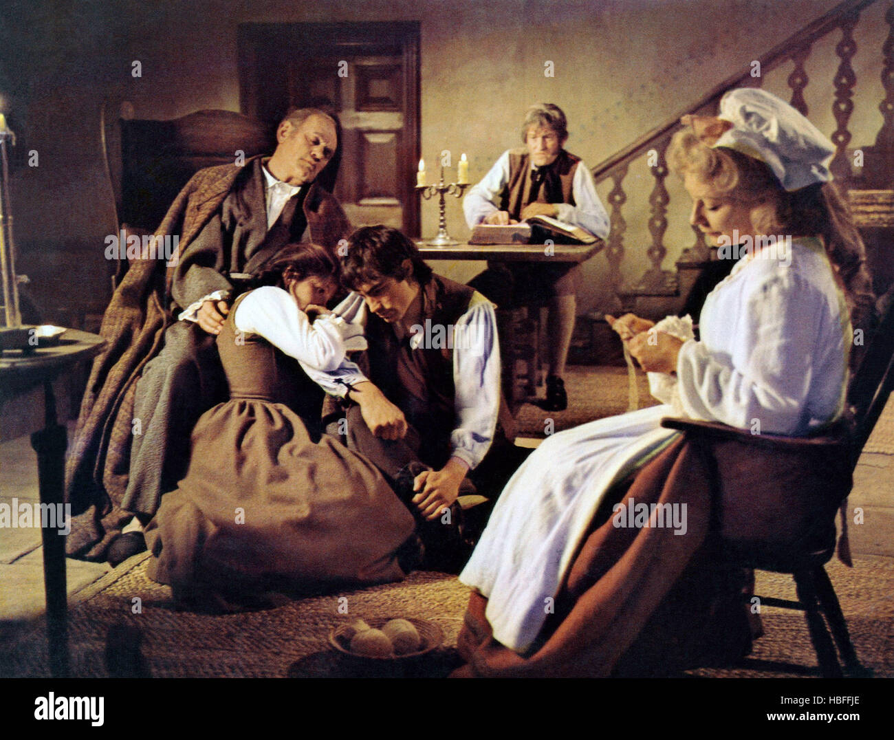 WUTHERING HEIGHTS, Judy Cornwell (front), kneeling from left: Anna ...