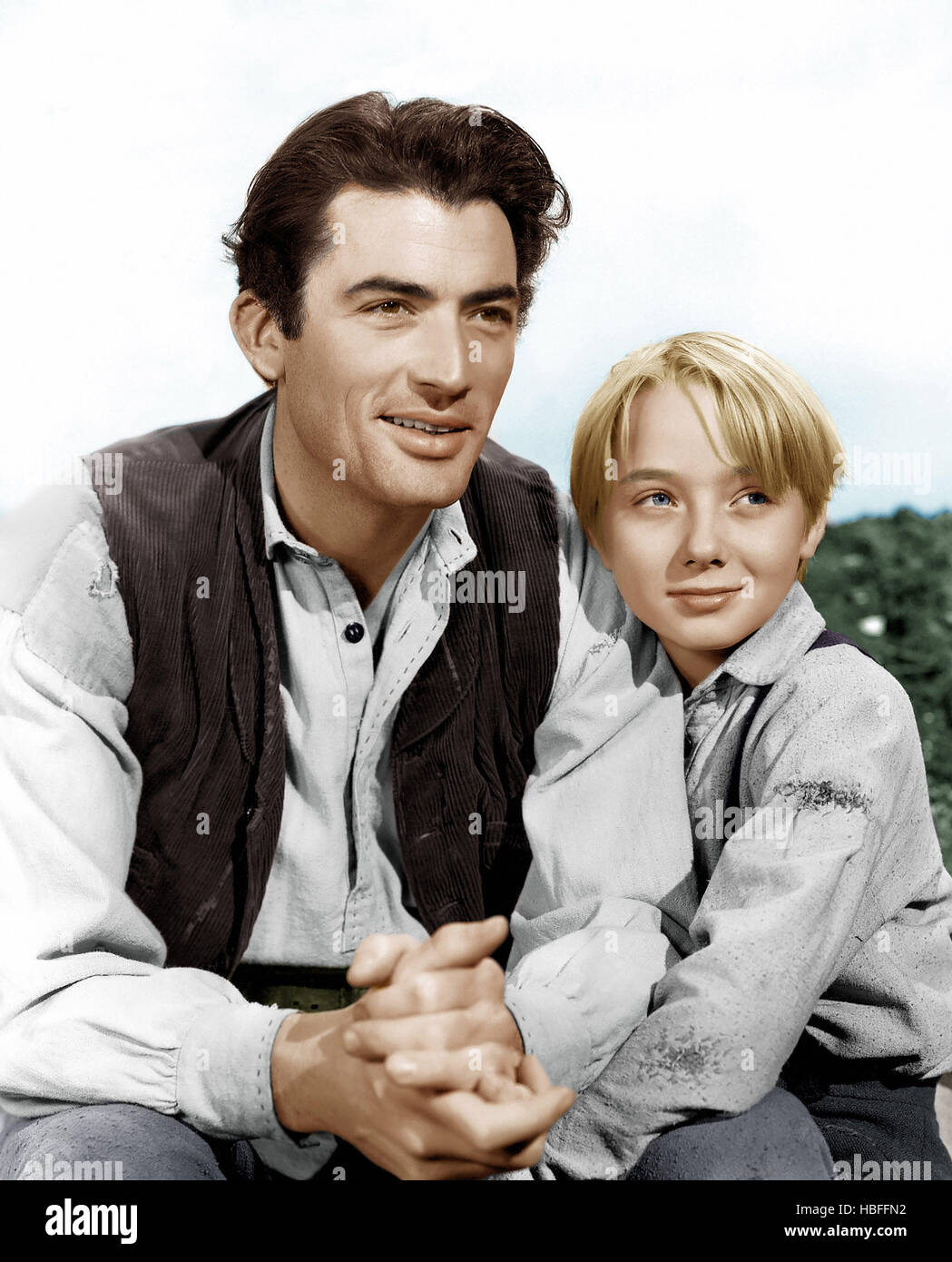 THE YEARLING, from left: Gregory Peck, Claude Jarman, Jr., 1946 Stock ...