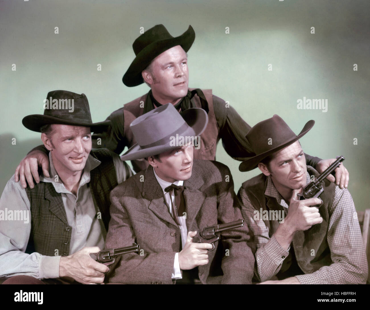 THE YOUNGER BROTHERS, top: Wayne Morris, bottom, l-r: James Brow (aka ...