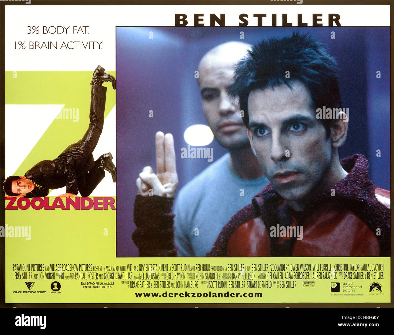 ZOOLANDER, Billy Zane, Ben Stiller, 2001, (c) Paramount/courtesy ...