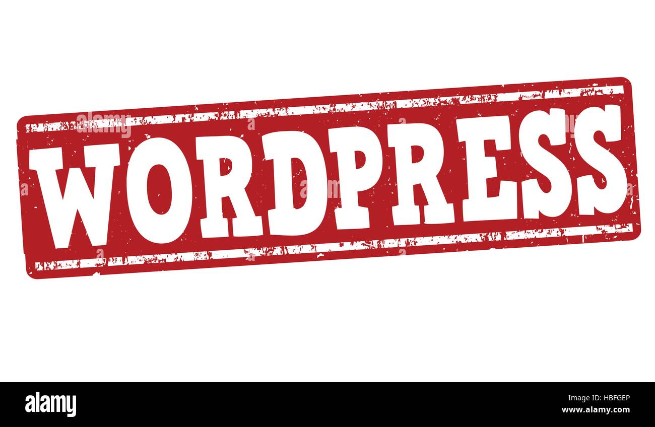 wordpress grunge rubber stamp on white background vector illustration ...