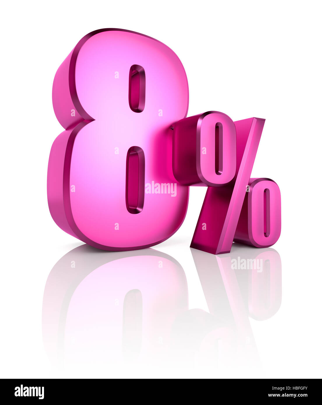 Eight Percent Sign Stock Photo - Alamy