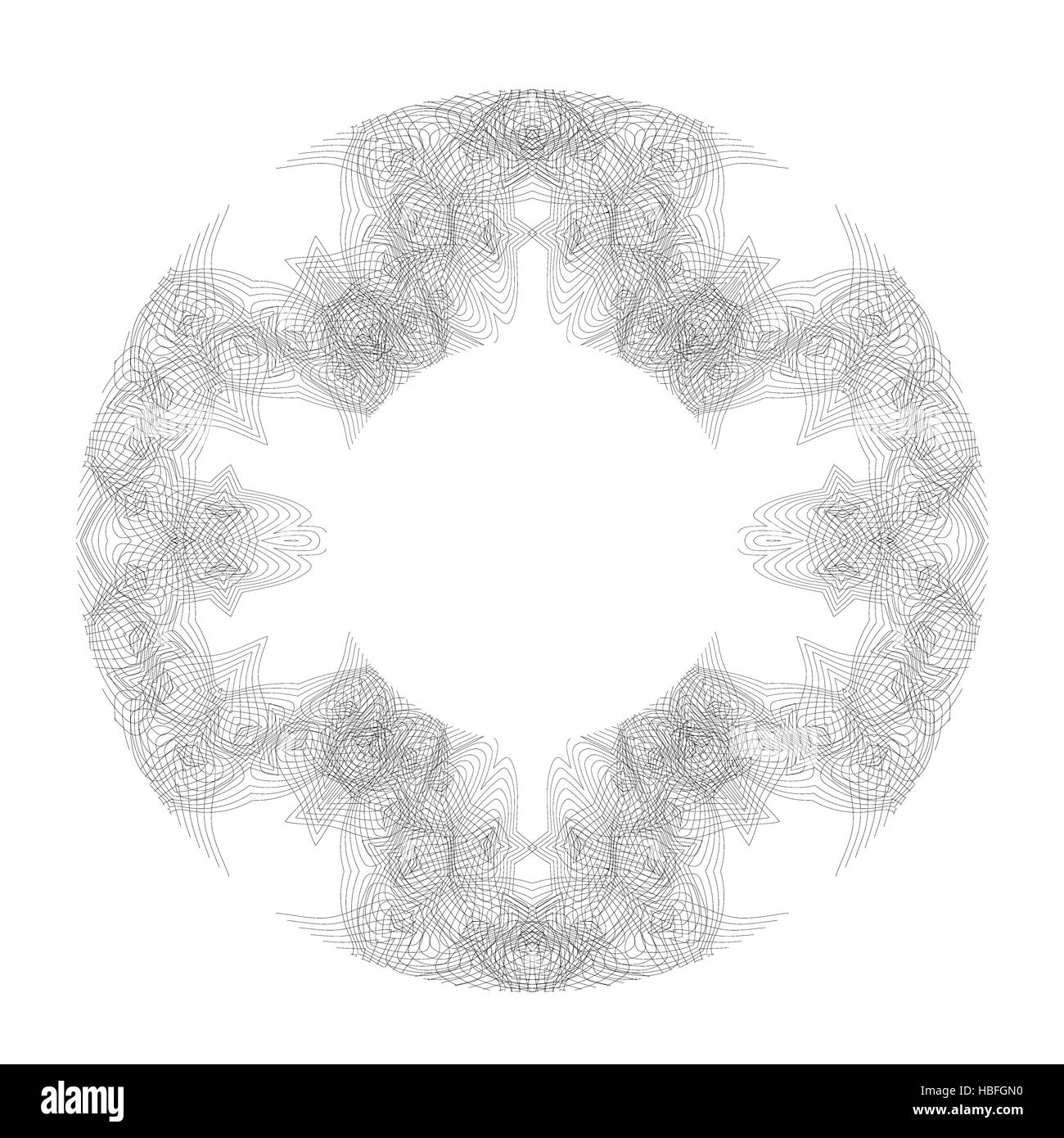 Retro Round Frame Isolated Stock Photo - Alamy