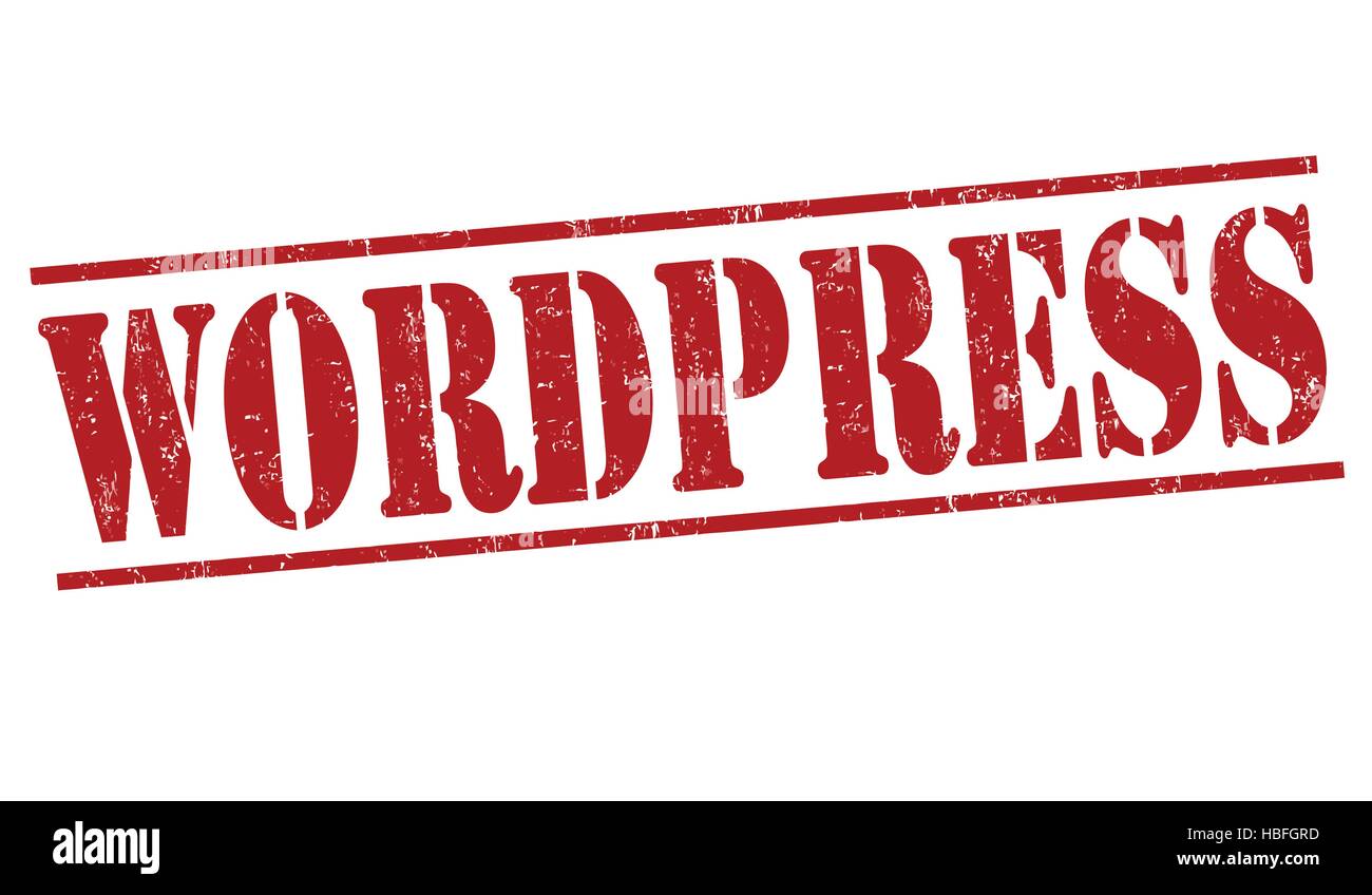 wordpress grunge rubber stamp on white background vector illustration ...