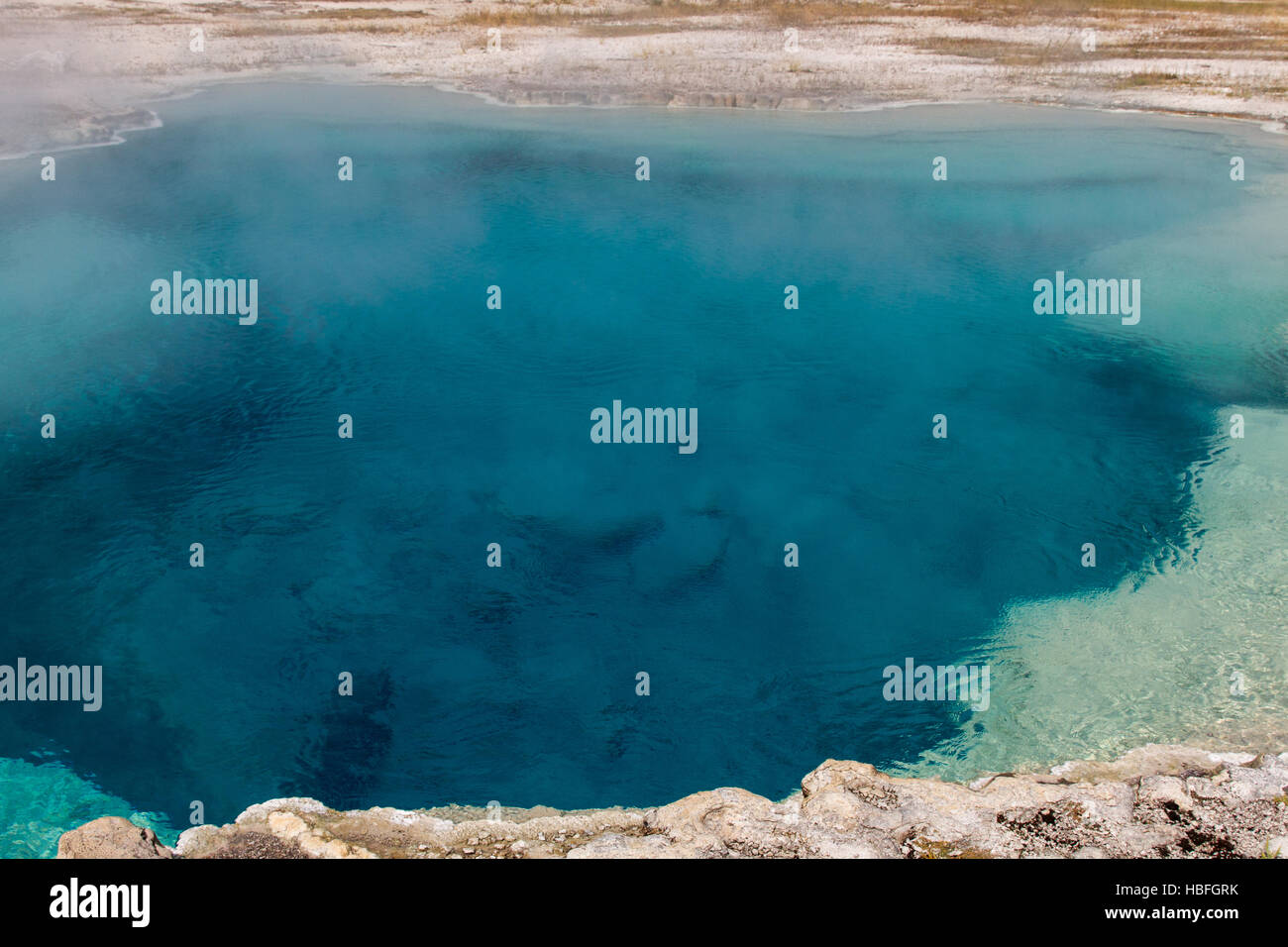 Sapphire pool at biscuit basin hi-res stock photography and images - Alamy