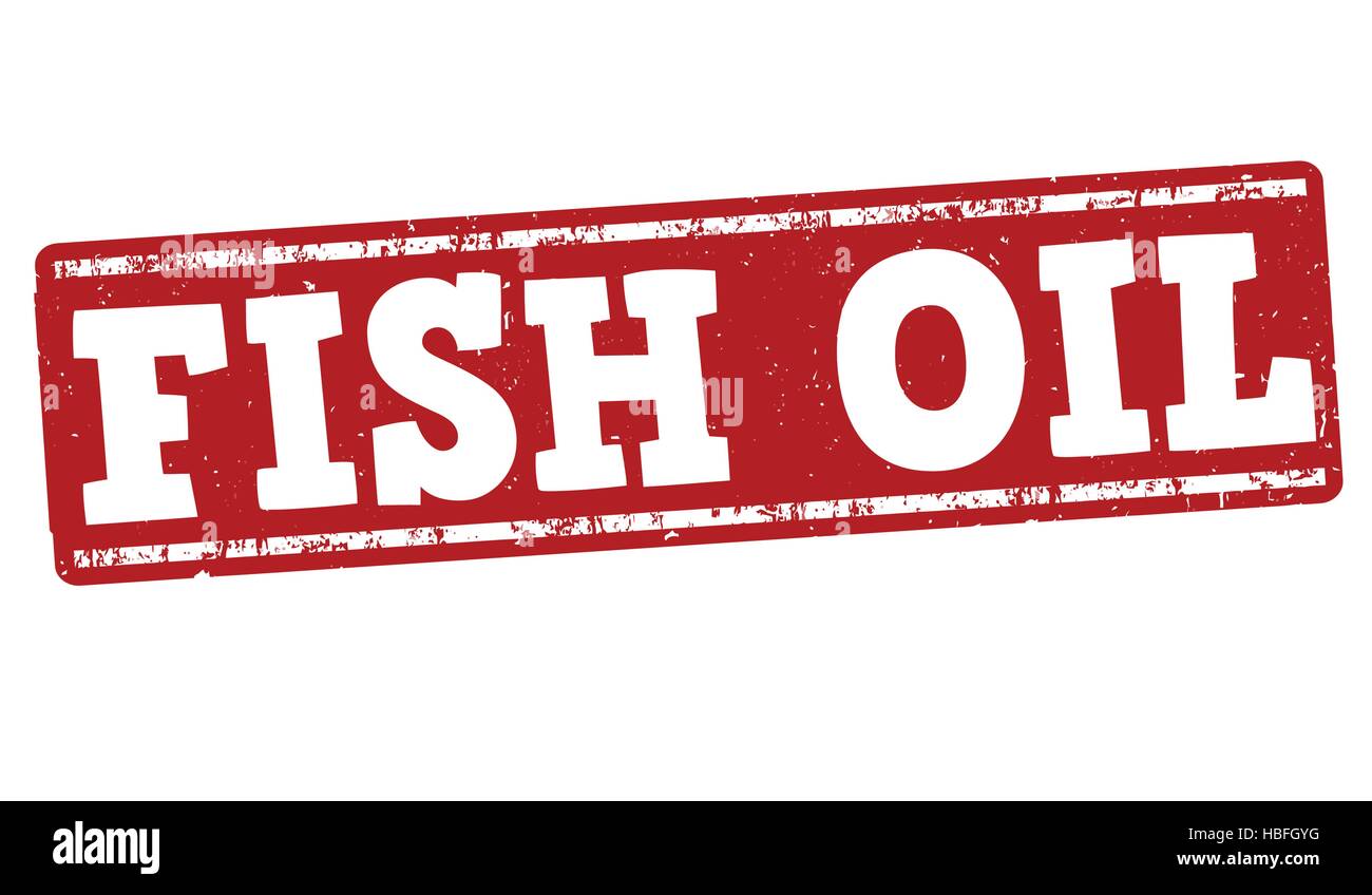 Fish oil grunge rubber stamp on white background, vector illustration ...