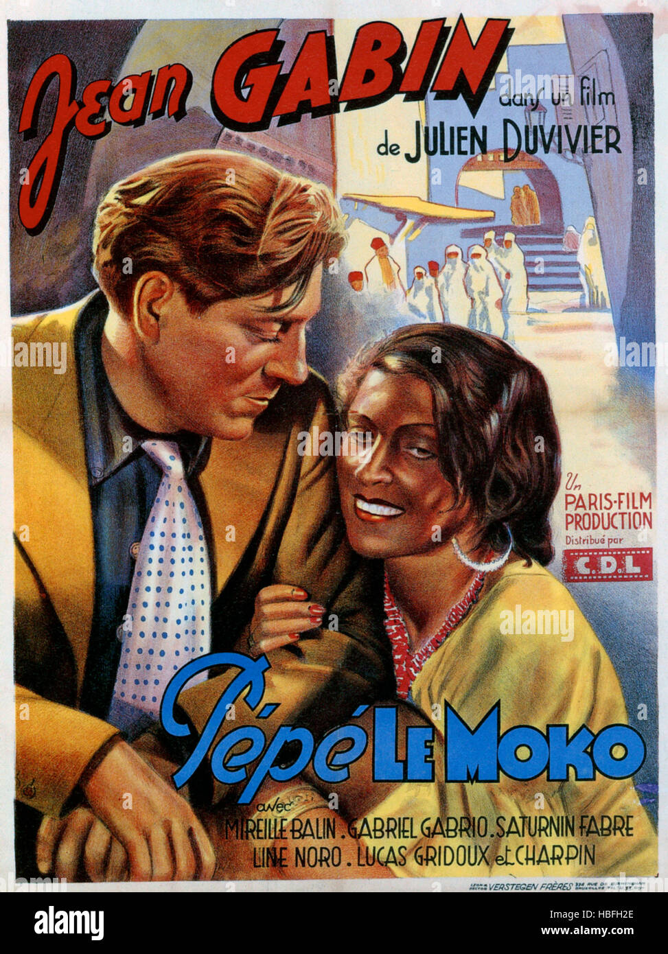 PEPE LE MOKO, Jean Gabin, Line Noro, 1937 Stock Photo - Alamy
