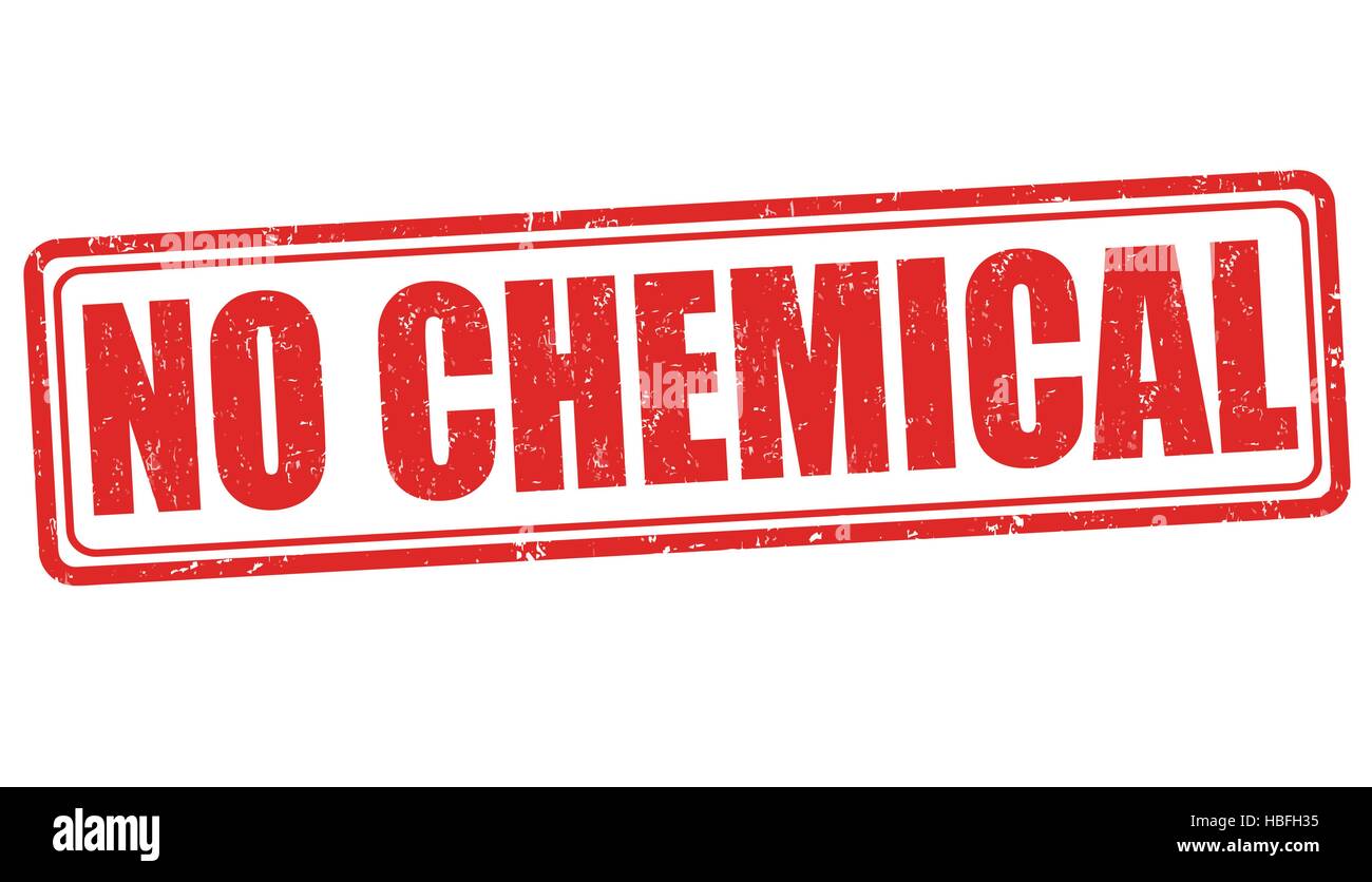 No chemical grunge rubber stamp on white background, vector ...
