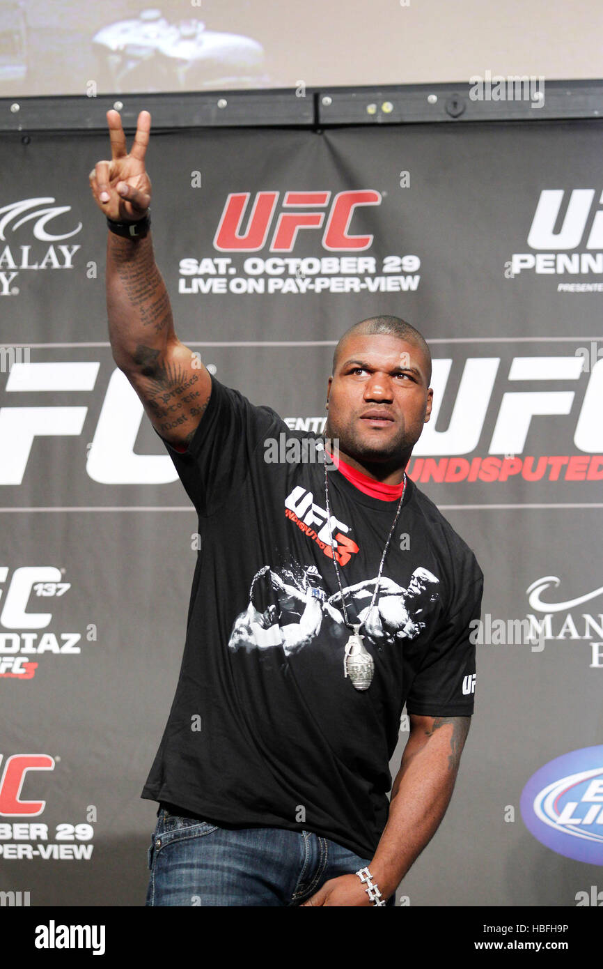 UFC fighter Quinton "Rampage" Jackson at a event for UFC Undisputed 3 ...