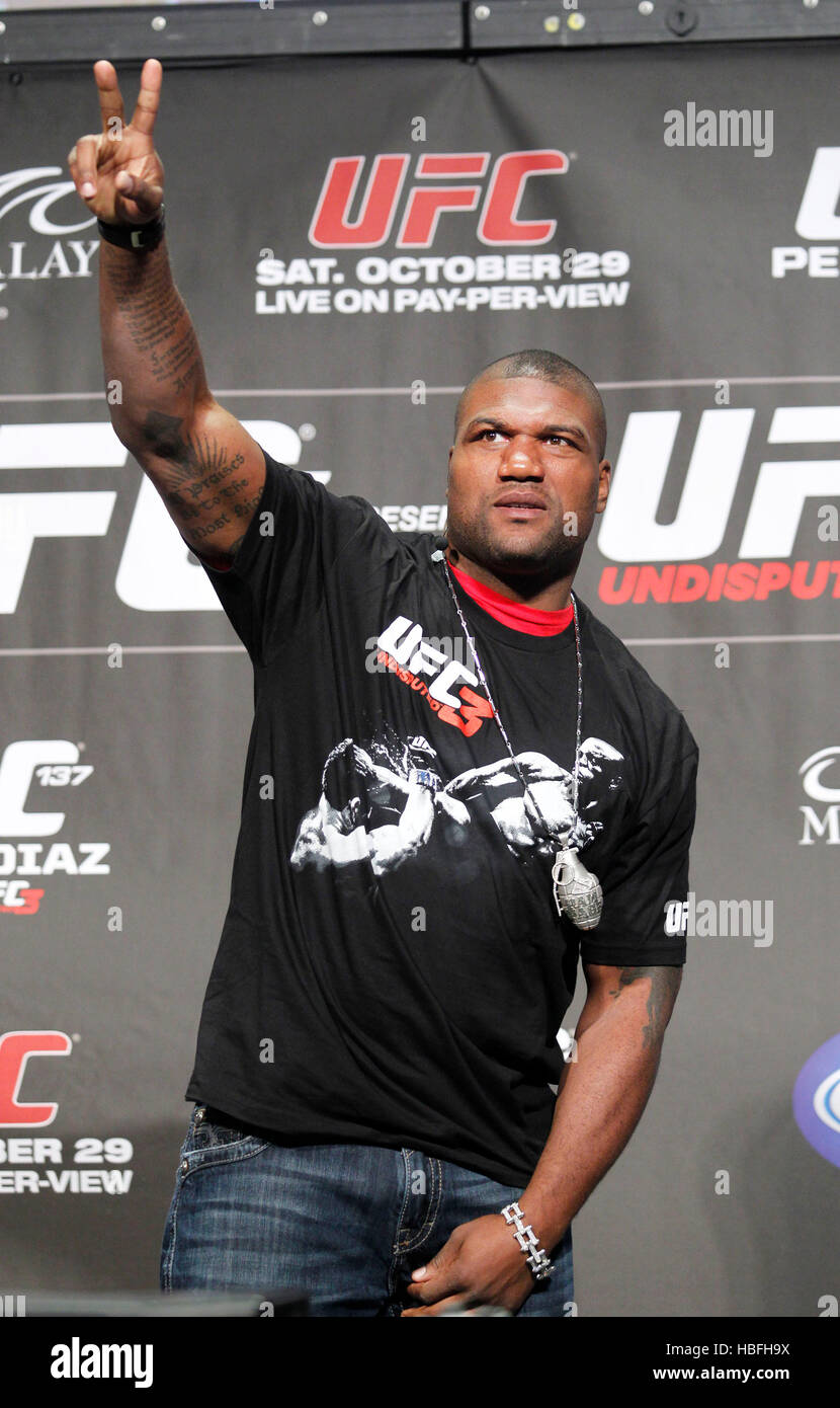 UFC fighter Quinton "Rampage" Jackson at a event for UFC Undisputed 3 ...