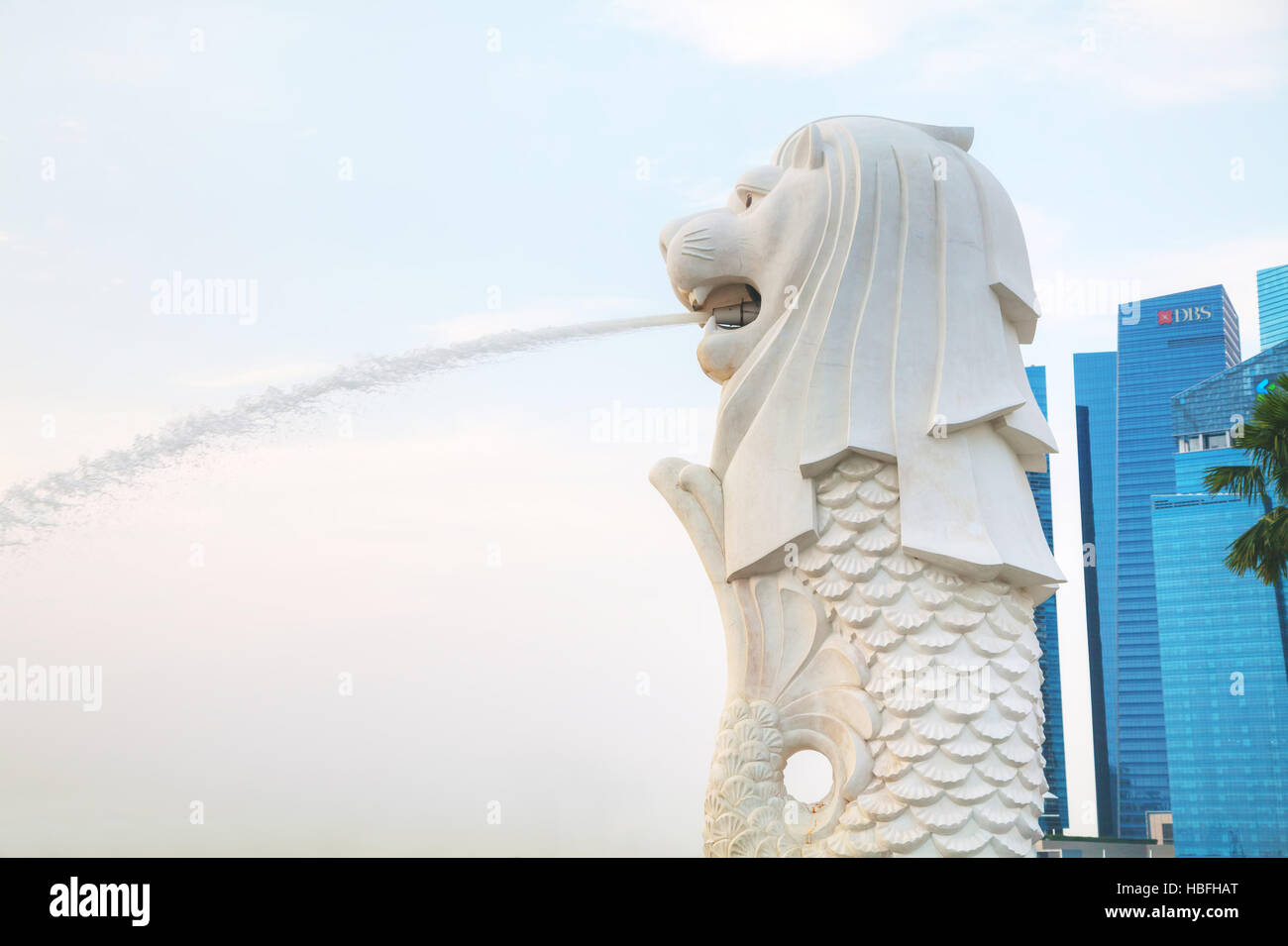 Close up of the Merlion Stock Photo - Alamy