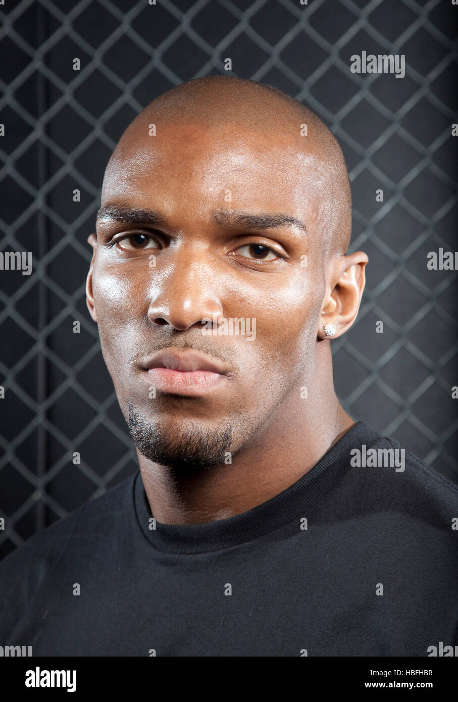 A portrait of UFC fighter Francis Carmont in Las Vegas, Nevada on ...