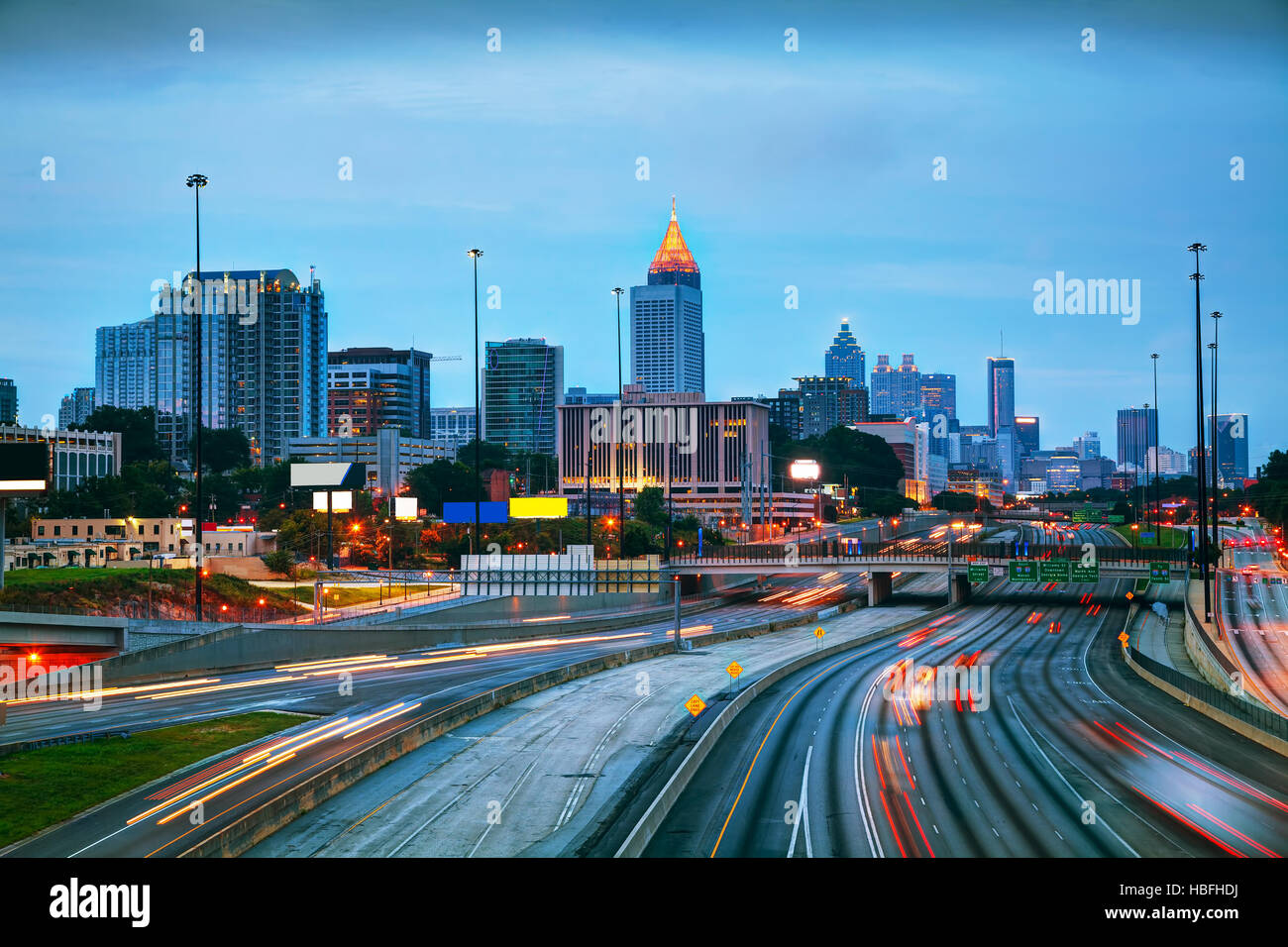 Downtown atlanta interstate hi-res stock photography and images - Alamy