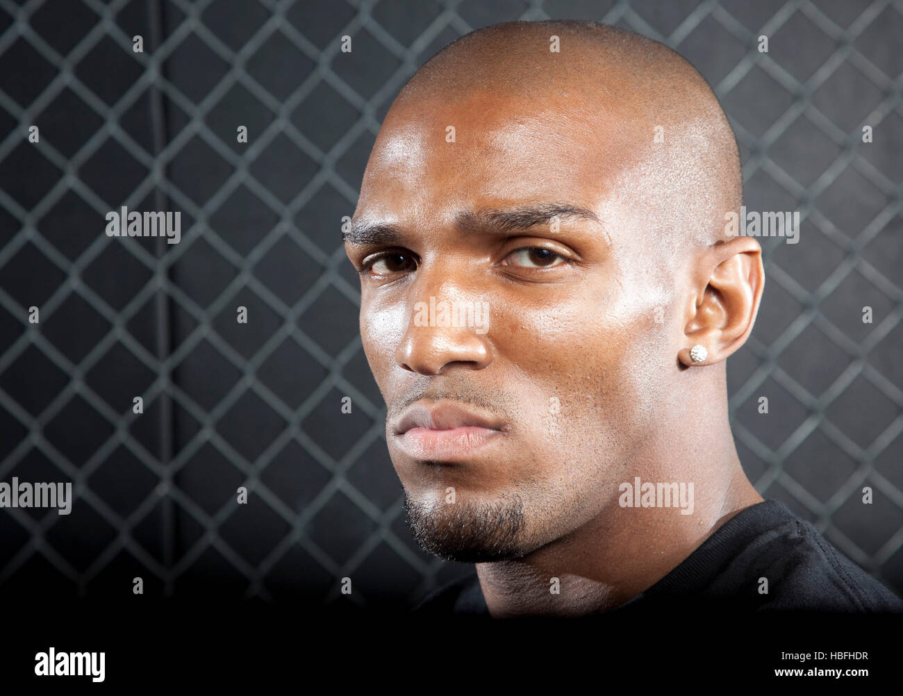 A portrait of UFC fighter Francis Carmont in Las Vegas, Nevada on ...