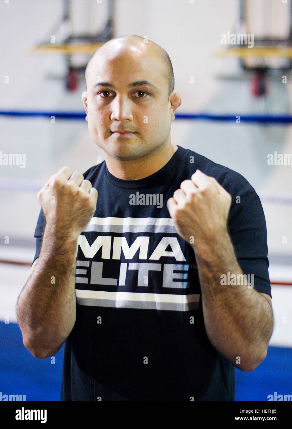 UFC fighter BJ Penn works out at the UFC Media Open Workouts in Las ...