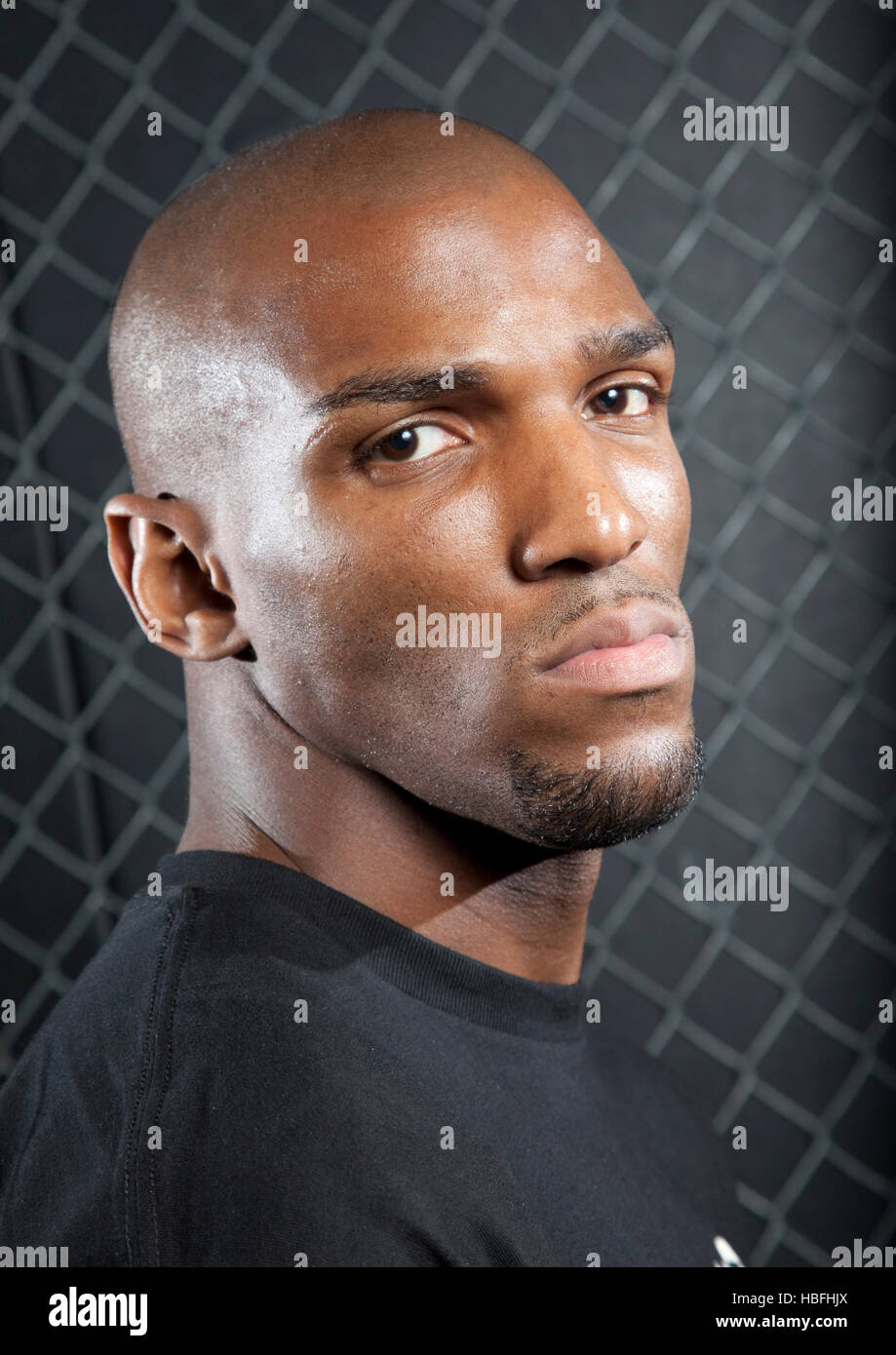 A portrait of UFC fighter Francis Carmont in Las Vegas, Nevada on ...