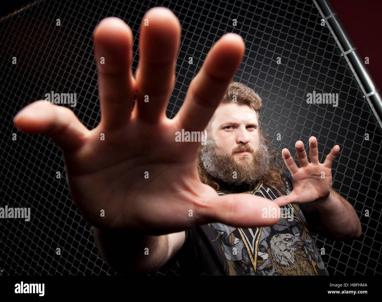A portrait of UFC fighter Roy Nelson in Las Vegas, Nevada on Wednesday ...