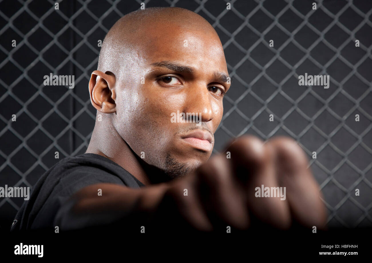 A portrait of UFC fighter Francis Carmont in Las Vegas, Nevada on ...