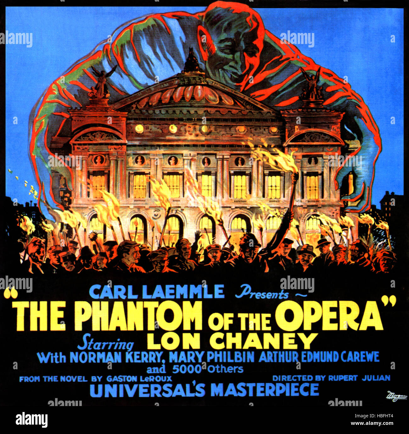 THE PHANTOM OF THE OPERA, Ad Art, Lon Chaney Sr., 1925 Stock Photo - Alamy