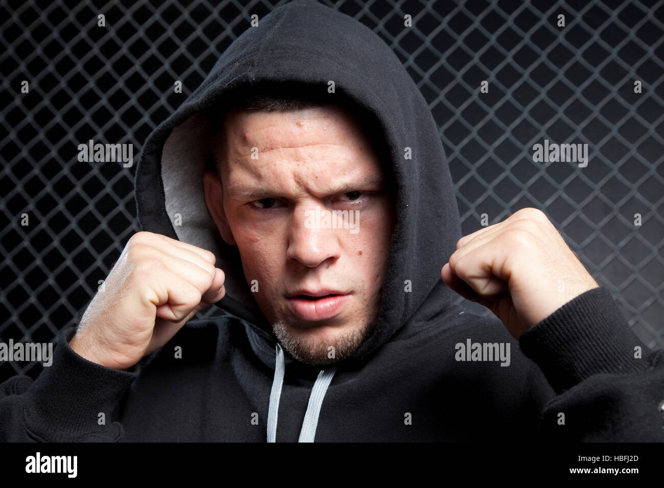 A portrait of UFC fighter Nate Diaz in Las Vegas, Nevada on Wednesday ...