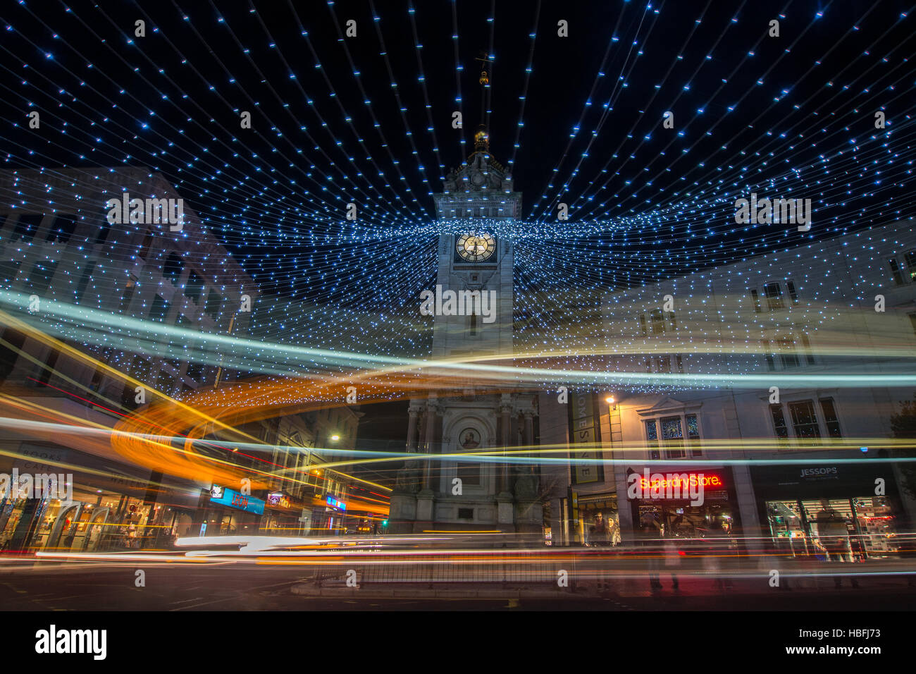 Brighton Clock Tower at night Stock Photo - Alamy