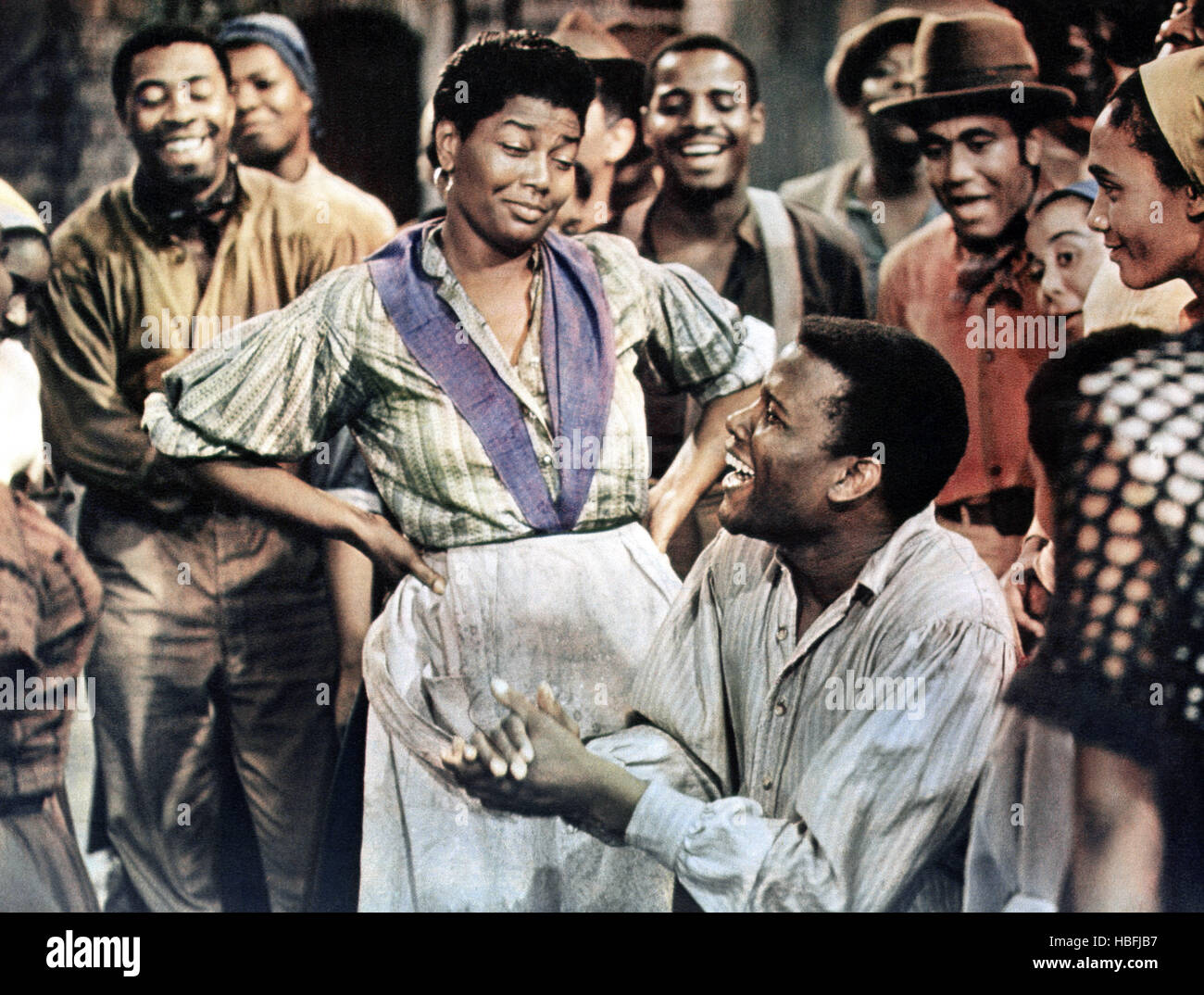 PORGY AND BESS, back to front: Pearl Bailey, Sidney Poitier, 1959 Stock ...