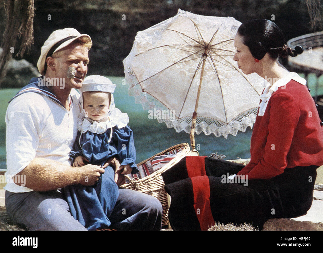 POPEYE, from left: Robin Williams, Wesley Ivan Hurt, Shelley Duvall ...