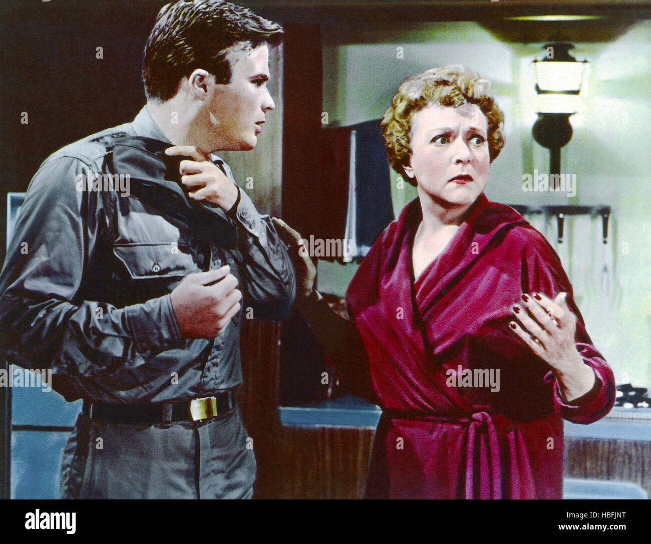 A PRIVATE'S AFFAIR, from left: Barry Coe, Jessie Royce Landis, 1959, TM ...