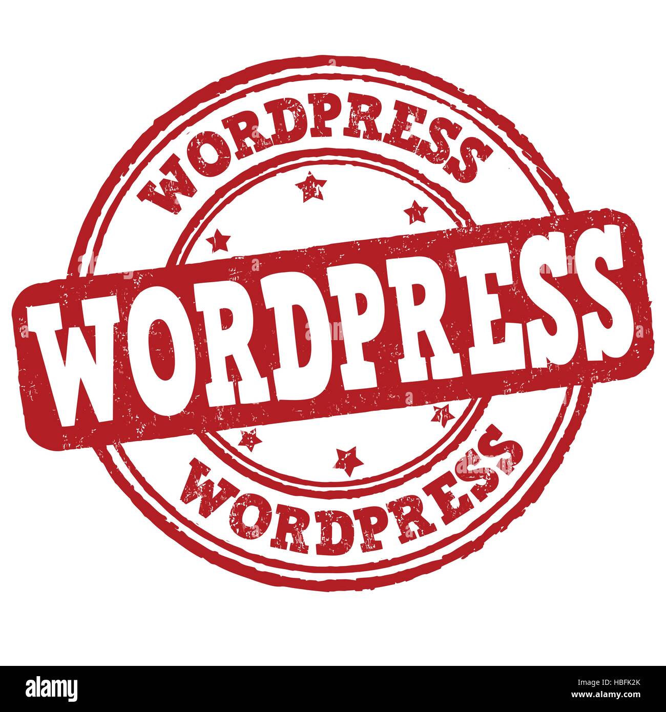 wordpress grunge rubber stamp on white background vector illustration ...