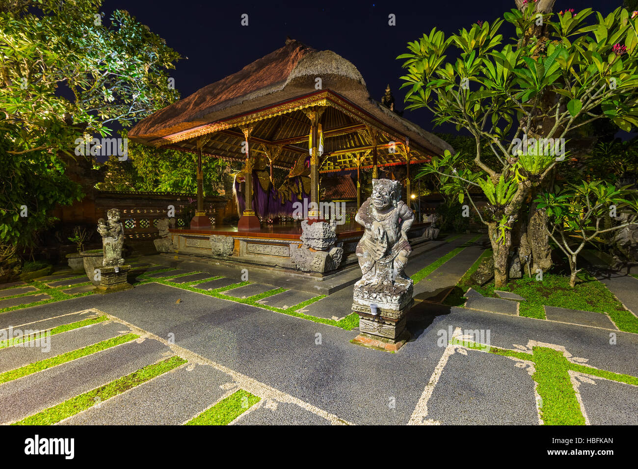 Temple in Ubud - Bali Island Indonesia Stock Photo - Alamy