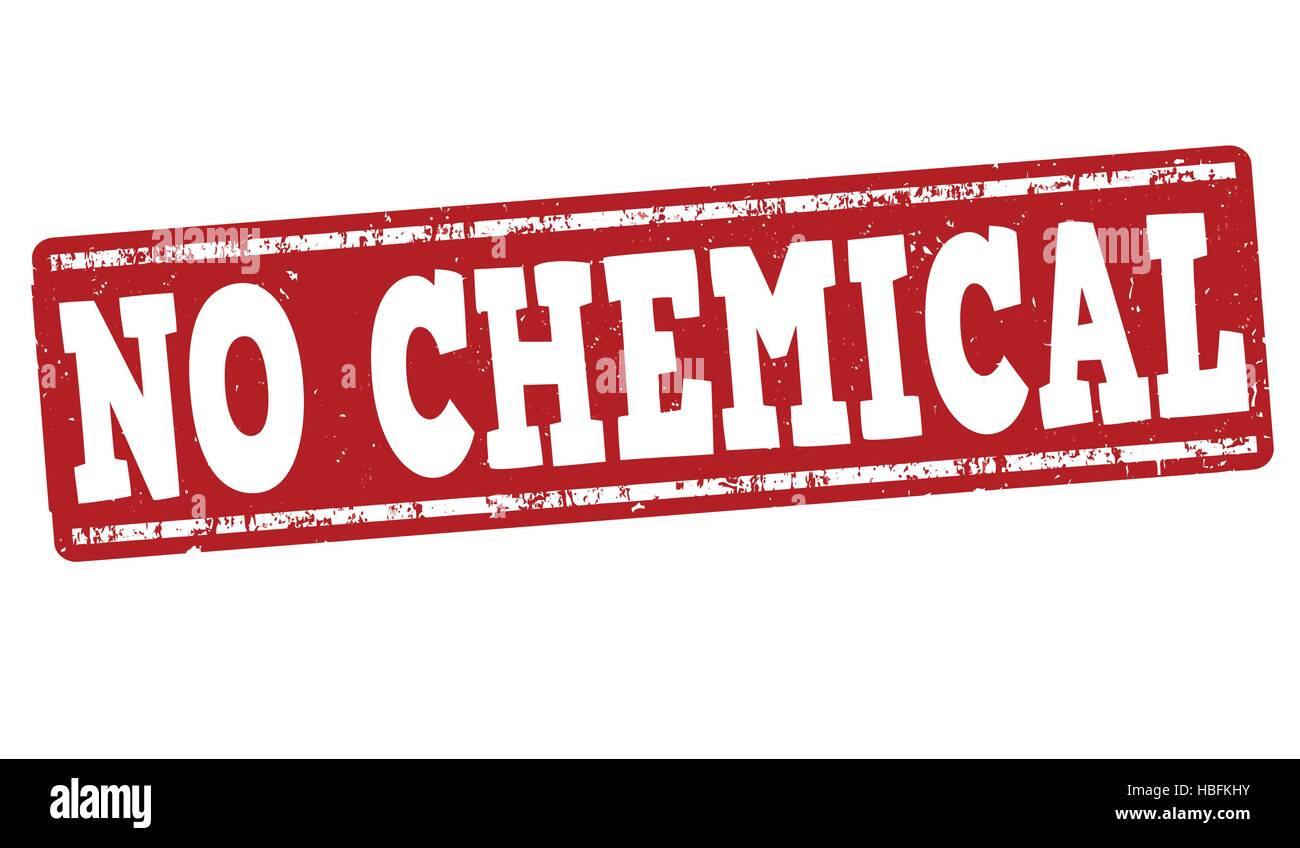 No chemical grunge rubber stamp on white background, vector ...