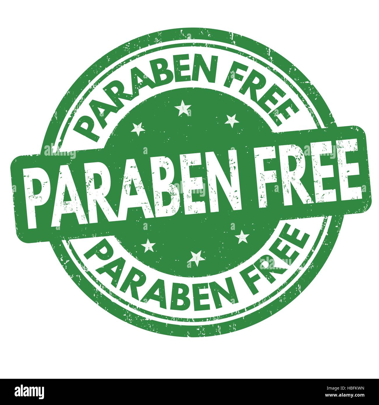 Paraben free grunge rubber stamp on white background, vector ...