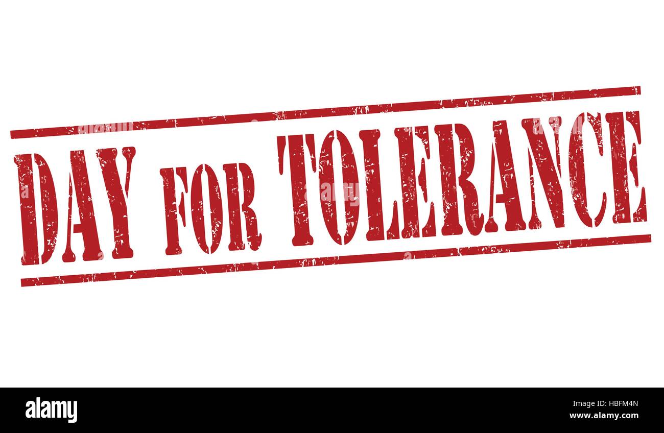 International Day of Tolerance grunge rubber stamp on white background ...