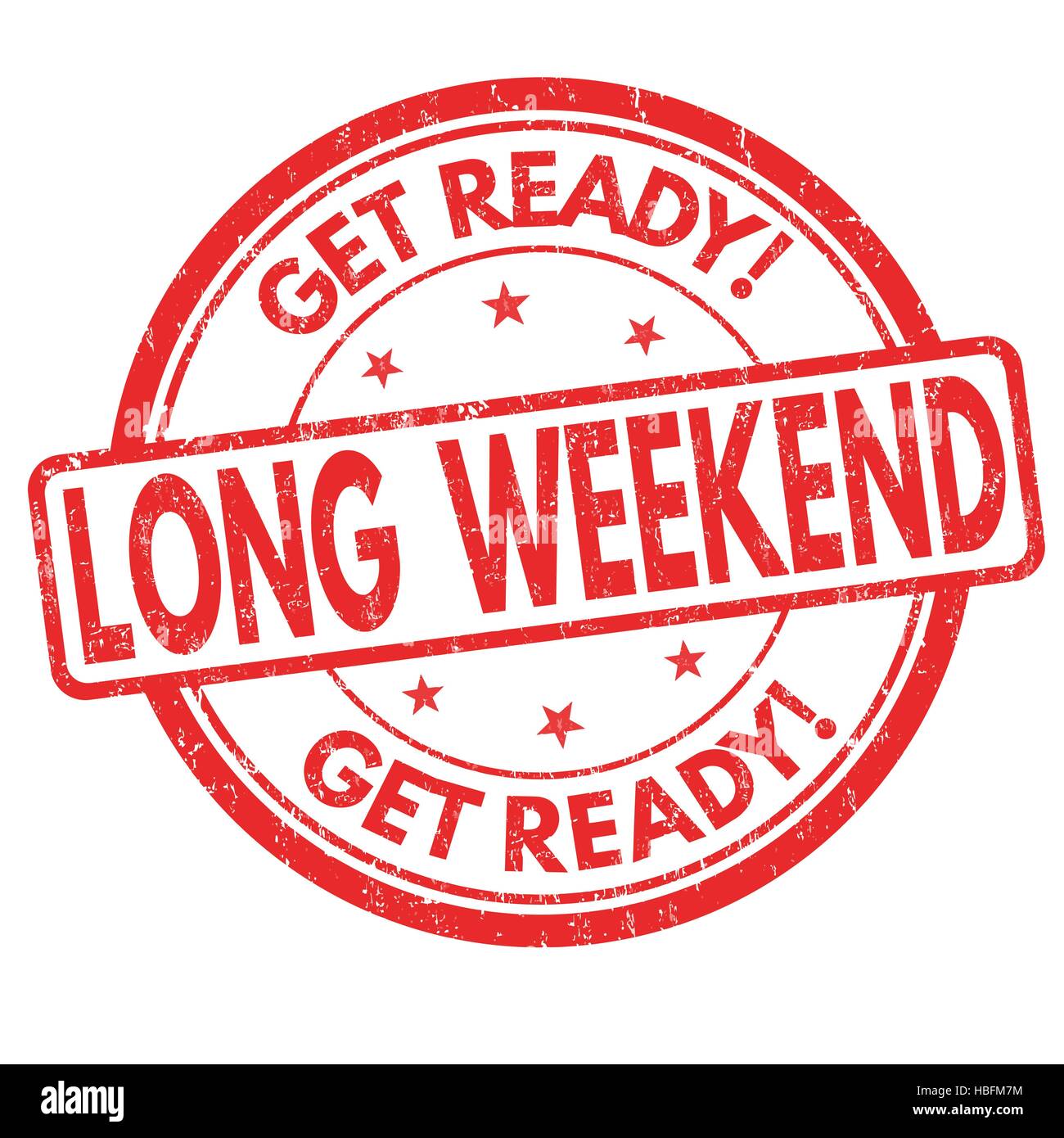 Long weekend grunge rubber stamp on white background, vector ...