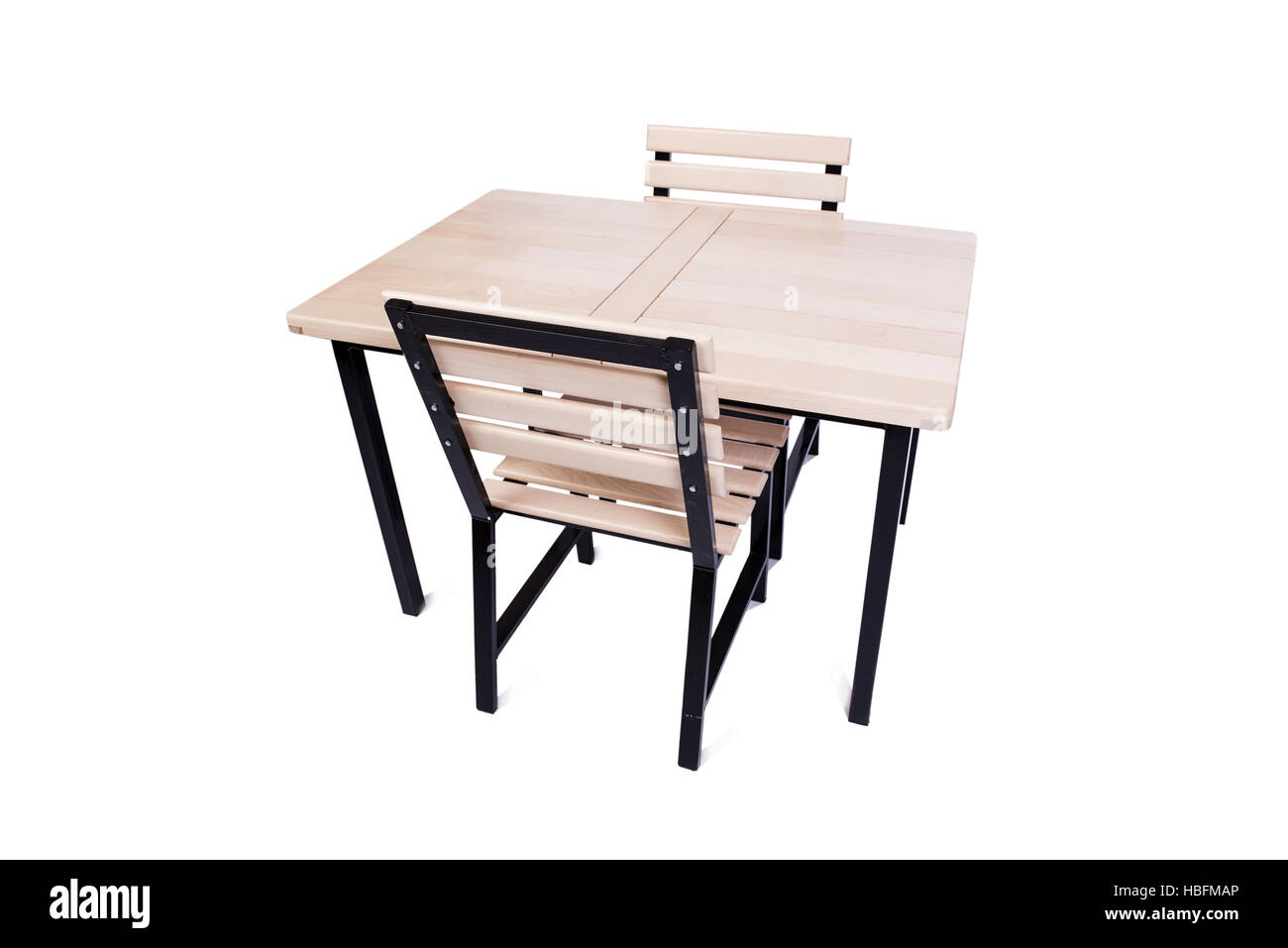 Table furniture isolated on the white Stock Photo - Alamy