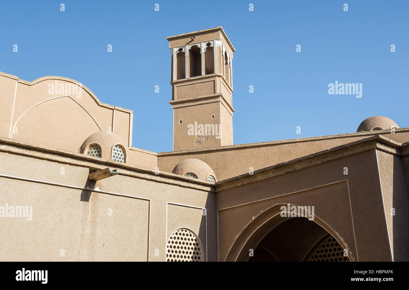 Wind catcher tower in Kashan city, Iran Stock Photo - Alamy