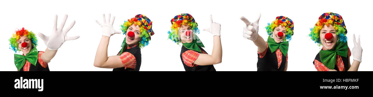 Smiling clown style woman hi-res stock photography and images - Alamy