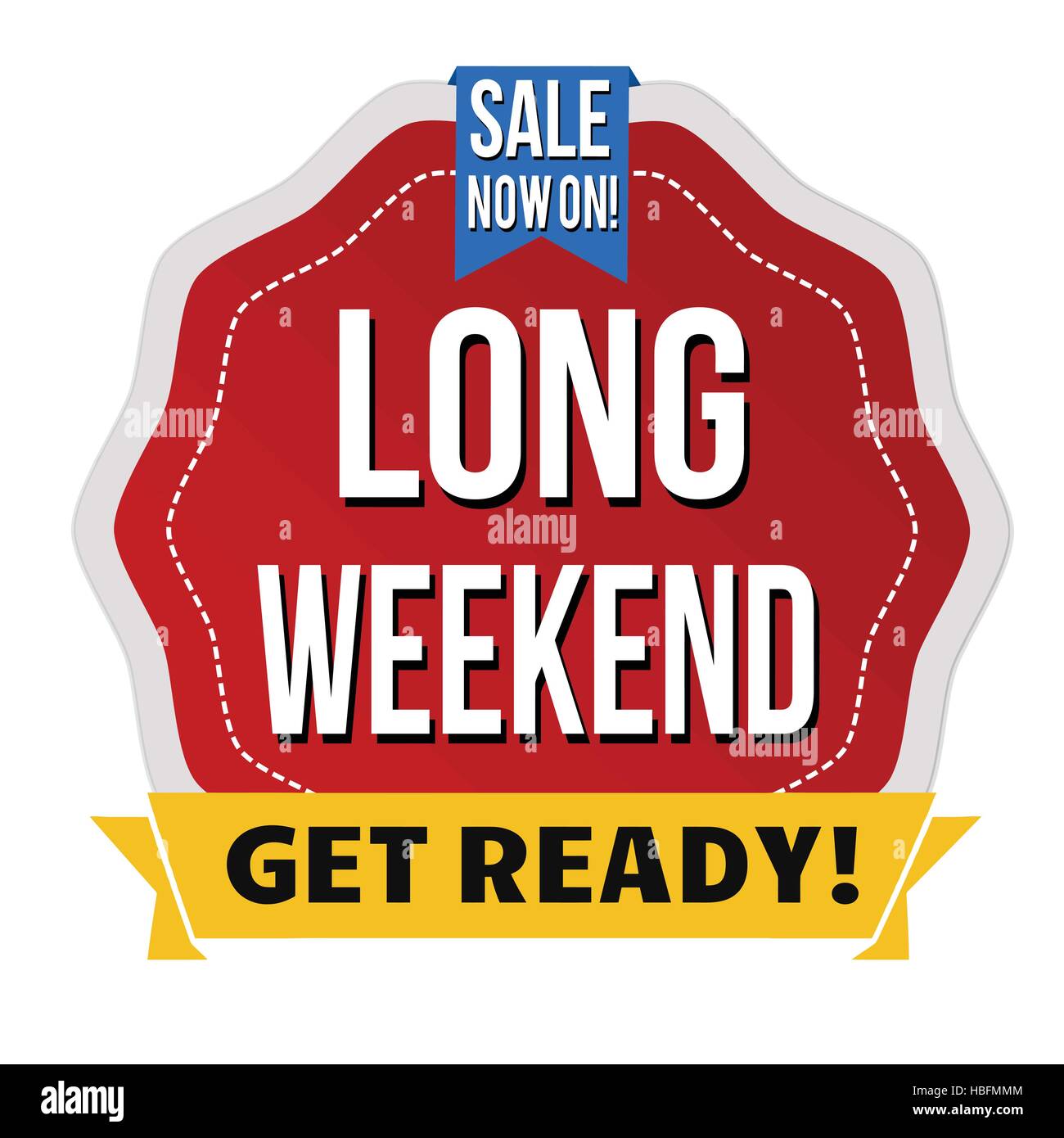 Long weekend grunge rubber stamp on white background, vector ...