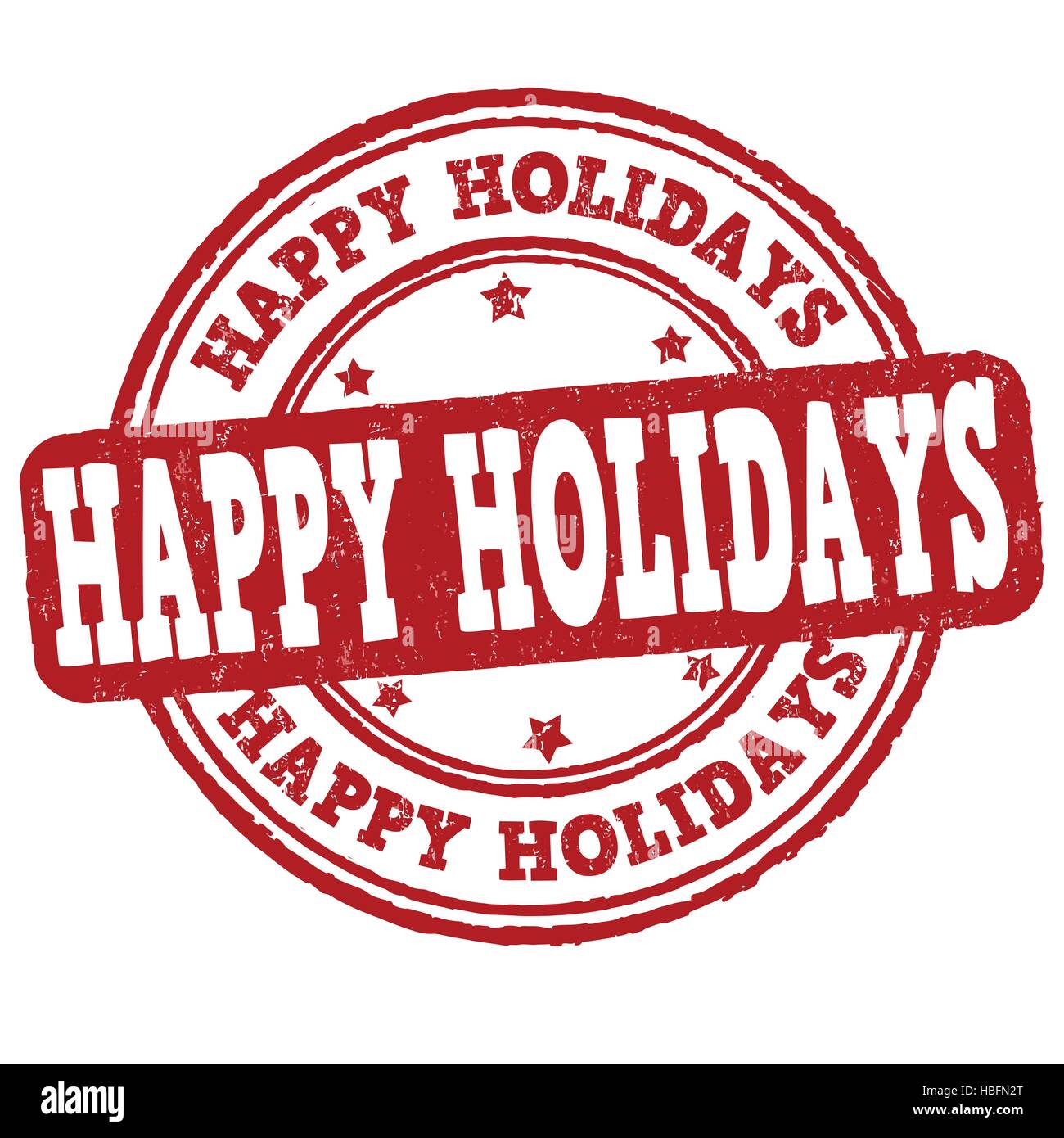 Happy Holidays grunge rubber stamp on white background, vector ...
