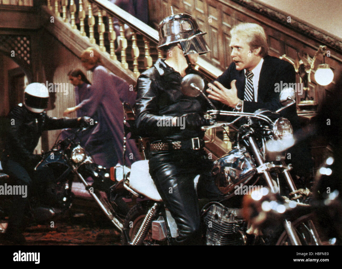 SERIAL, Christopher Lee (with helmet), Martin Mull, 1980, (c) Paramount ...