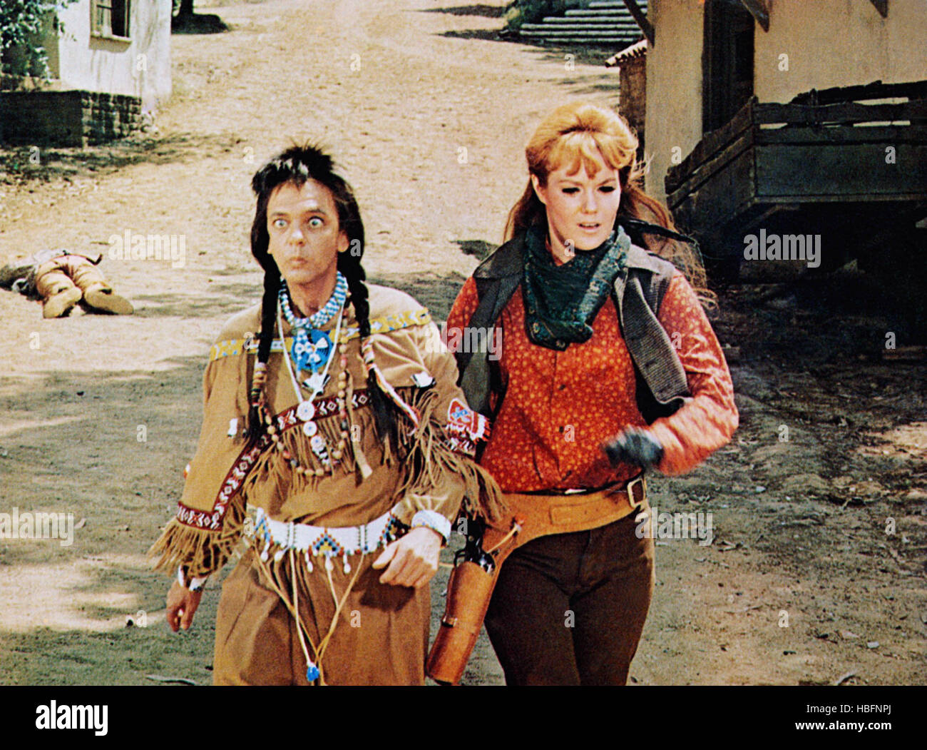 THE SHAKIEST GUN IN THE WEST, from left, Don Knotts, Barbara Rhoades ...