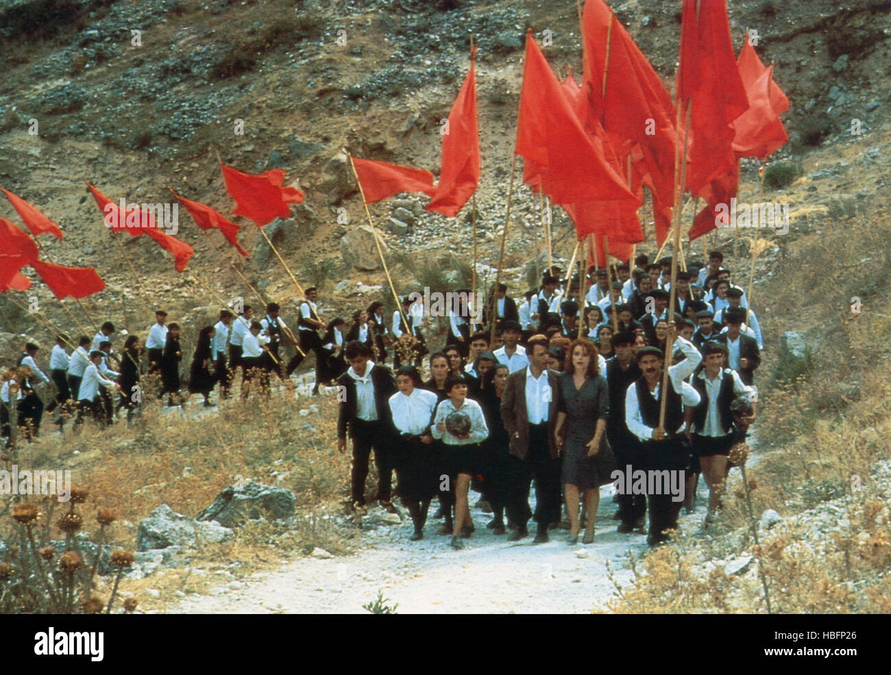 THE SICILIAN, holding hands front from left: Christopher Lambert ...