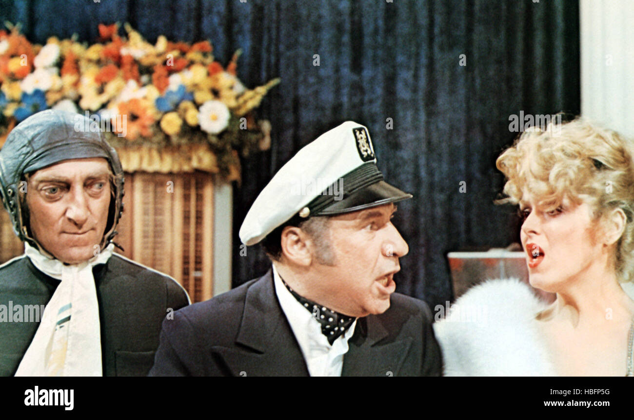 SILENT MOVIE, from left: Marty Feldman, Mel Brooks, Bernadette Peters ...