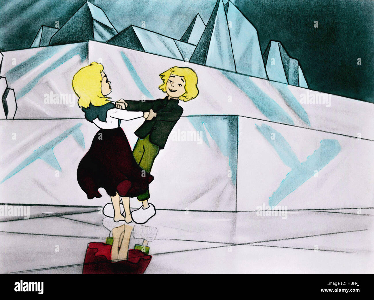 THE SNOW QUEEN, (aka SNEZHNAYA KOROLEVA), from left, Gerda (voiced by ...