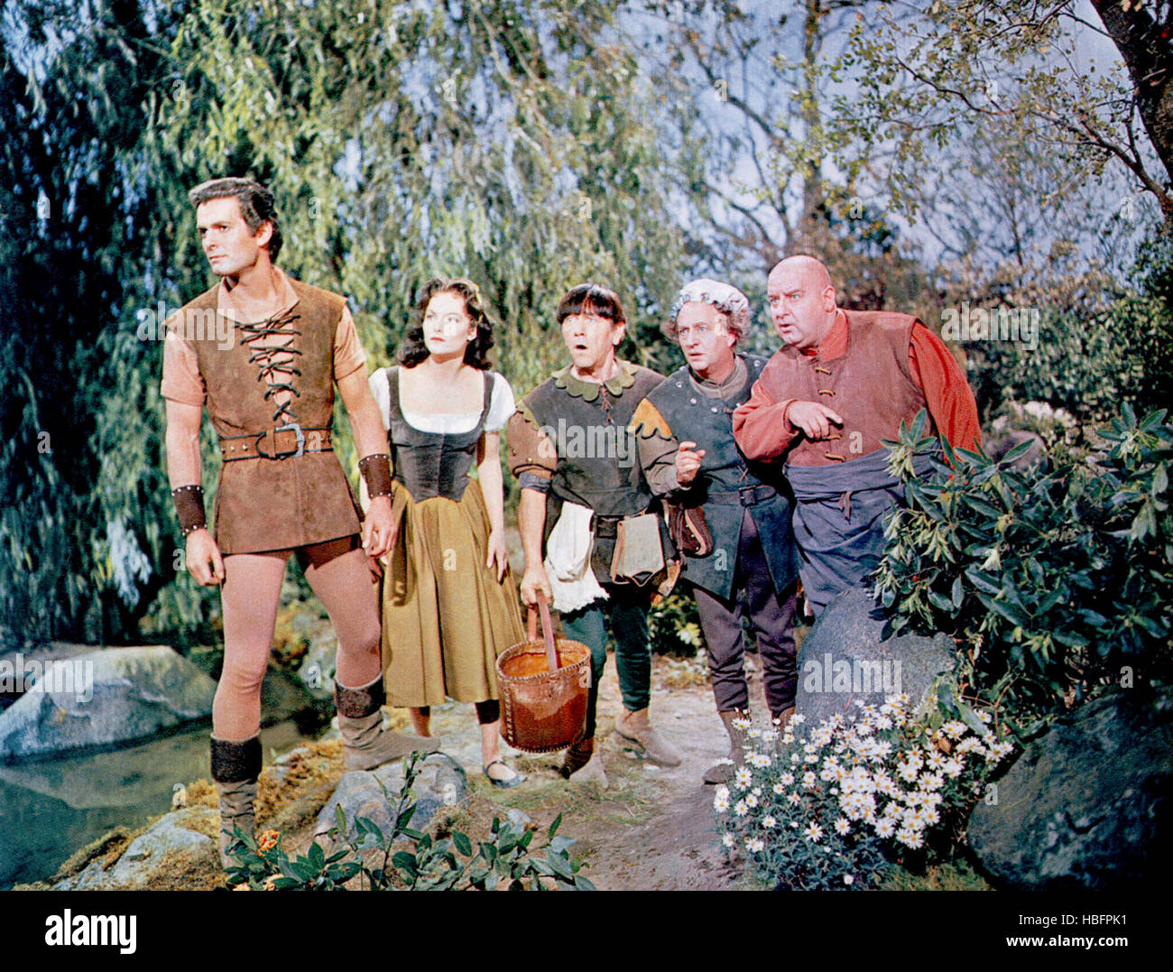 SNOW WHITE AND THE THREE STOOGES, from left, Edson Stroll, Carol Heiss ...