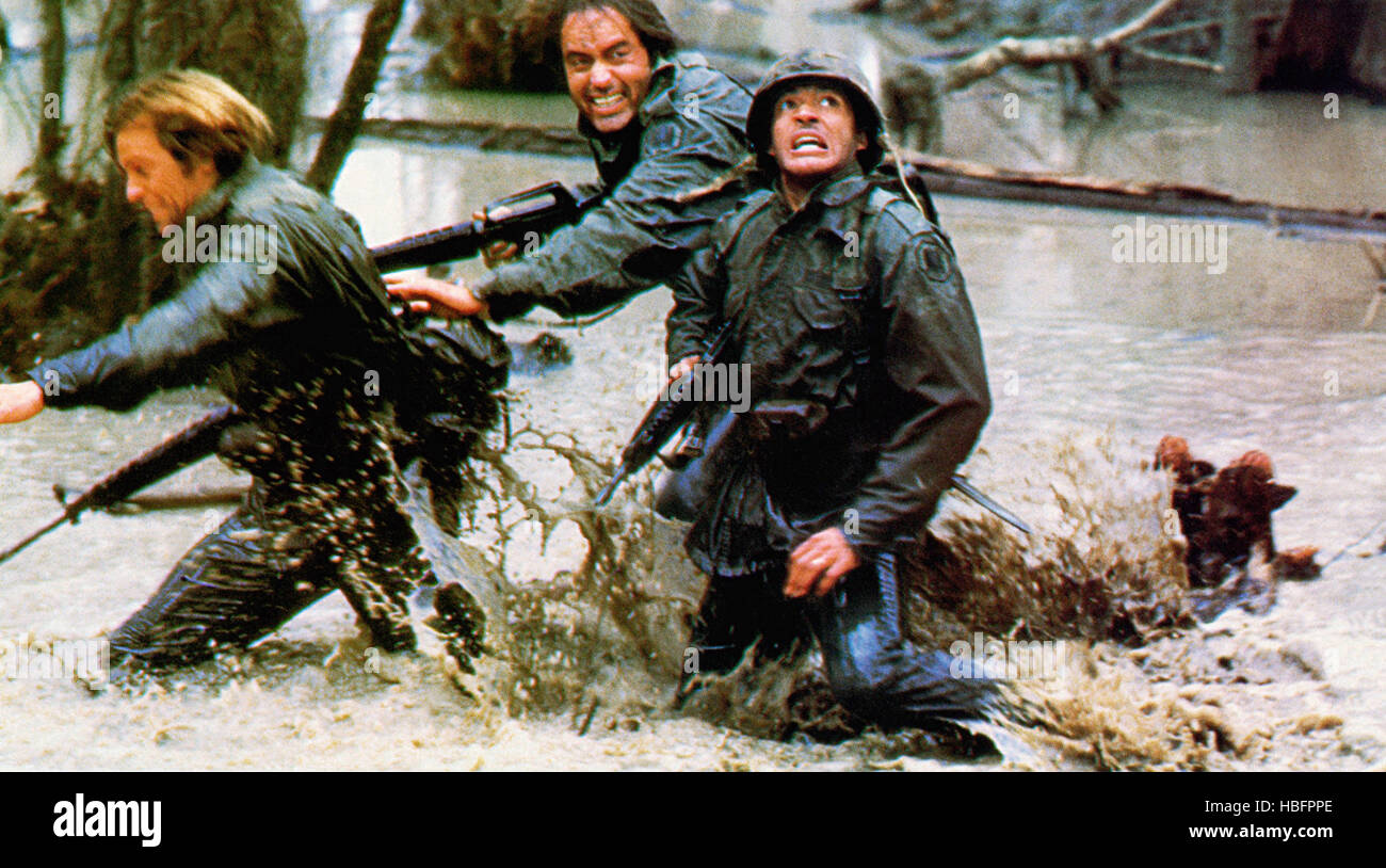 SOUTHERN COMFORT, from left: Keith Carradine, Powers Boothe, Alan Autry ...